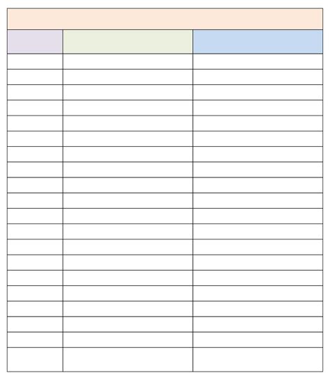 10 Best 3 Column Chart Printable Templates Artofit