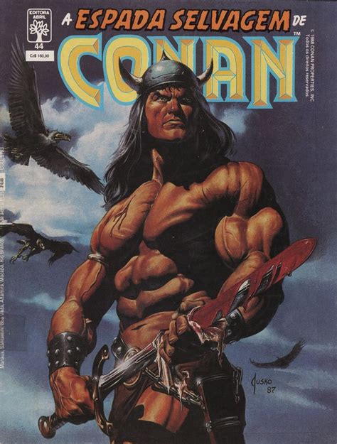 Capa Da Revista A Espada Selvagem De Conan N 044 Arte De Joe Jusko
