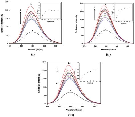 Fluorescence Emission Spectra Of The EB DNA In Presence Of Increasing