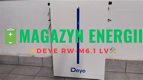 Magazyn Energii Deye RW M6 1 LV Rozpakowanie i Pierwsze Wrażenia