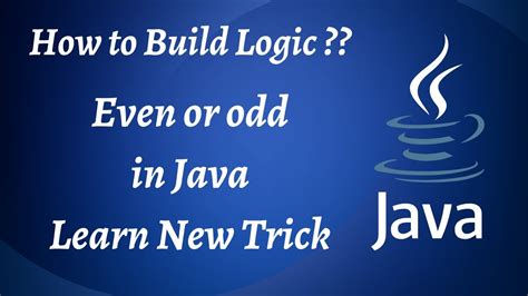 Program To Check Even Or Odd Numbers In Java Build Logic 1 YouTube