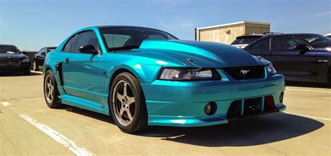 Another Shot Of My Atomic Teal Wrap R Mustang