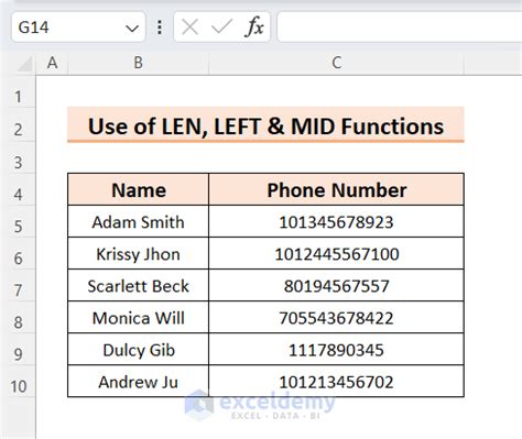 How To Format A Phone Number With Extension In Excel 3 Methods