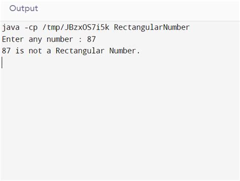 rectangular numbers in java tae