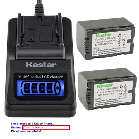 Kastar Battery Lcd Quick Charger For Panasonic Cgr D Pv Gs Pv Gs