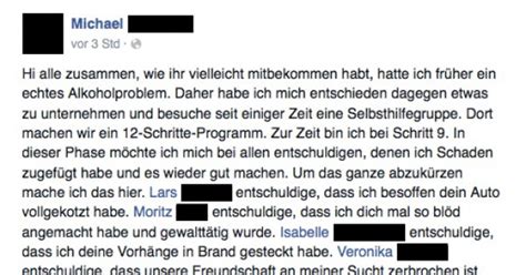 Das Zwölf Schritte Programm Facebook Fail des Tages 08 06 2015