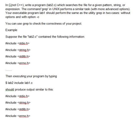 solved in c not c write a program lab2 c which