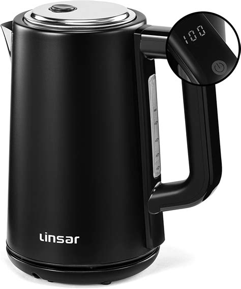 Amazon De Linsar Wasserkocher Digital Edelstahl Optik Liter
