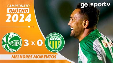 JUVENTUDE 3 X 0 YPIRANGA MELHORES MOMENTOS 5ª RODADA DO CAMPEONATO