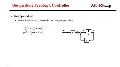 design state feedback controller using matlab for regulating and tracking problem 1 youtube