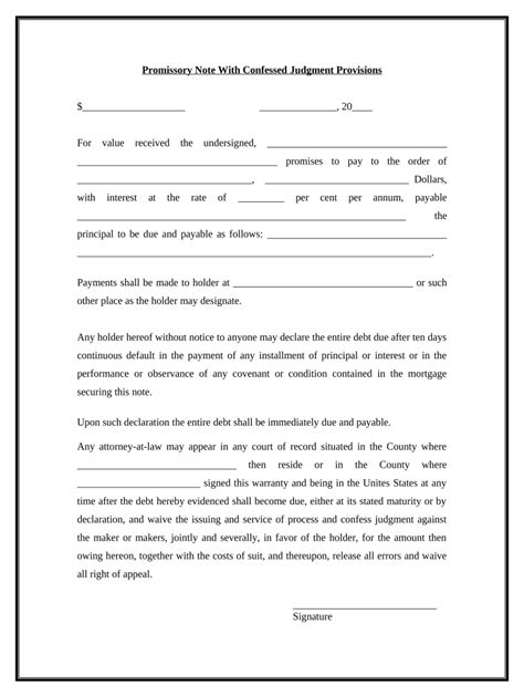 Confession Of Judgment Fill Out Sign Online DocHub