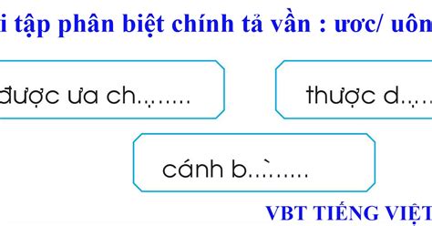 HƯỚNG DẪN TIẾNG VIỆT LỚP 1 2 3 4 5 Bài tập phân biệt chính tả vần
