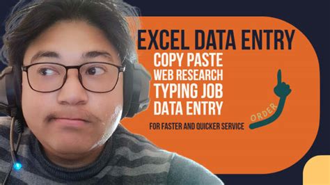 do excel data entry copy paste typing and web research by zackosaiyajin fiverr