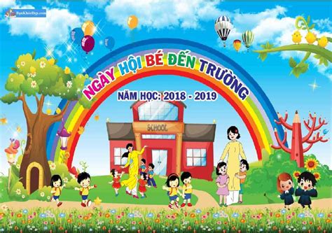 Hình Ảnh Đến Trường Bước Chân Đầu Vui Tươi
