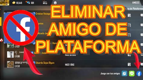 Como ELIMINAR Un AMIGO De PLATAFORMA En Free Fire YouTube