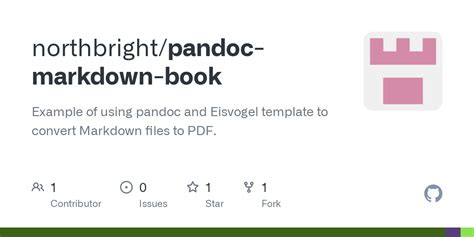 GitHub Northbright Pandoc Markdown Book Example Of Using Pandoc And