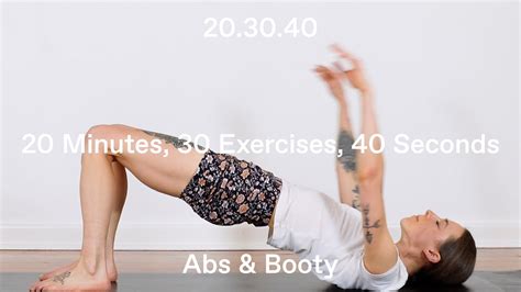 20 Mins Abs Legs Booty Pilates Home Workout Lean Tone Burn Baby