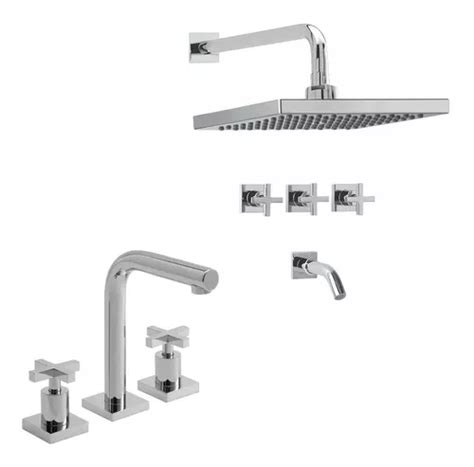 Juego Griferia Peirano Santander Ducha Lavatorio Bidet