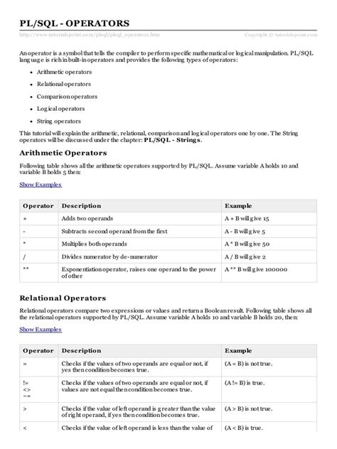 plsql operators pdf boolean data type software engineering