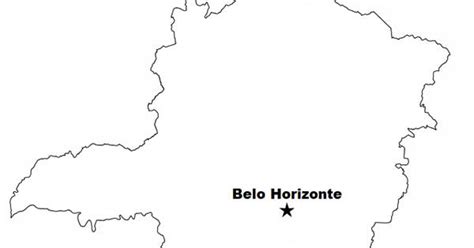 25 Desenhos De Mapa De Minas Gerais Para Imprimir E Colorir