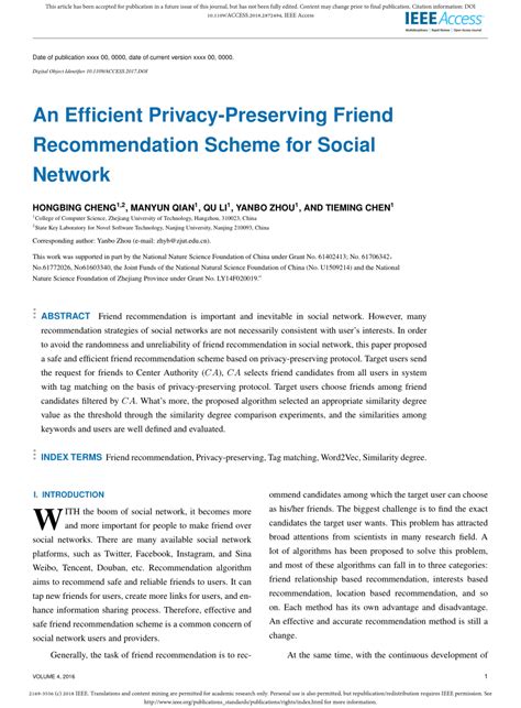 pdf an efficient privacy preserving friend recommendation scheme for social network