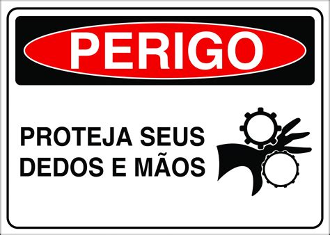 COD SP62 PERIGO PROTEJA SEUS DEDOS E MÃOS Protintec