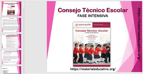 Presentación en PowerPoint de la fase intensiva del consejo técnico