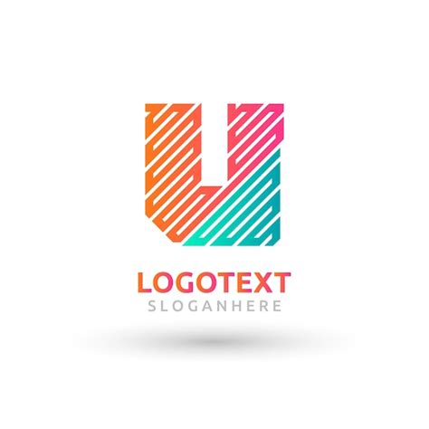Logotipo De La Letra U Vector Premium