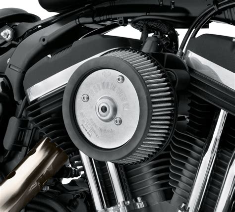 Screamin Eagle Round High Flow Air Cleaner Sportster Black