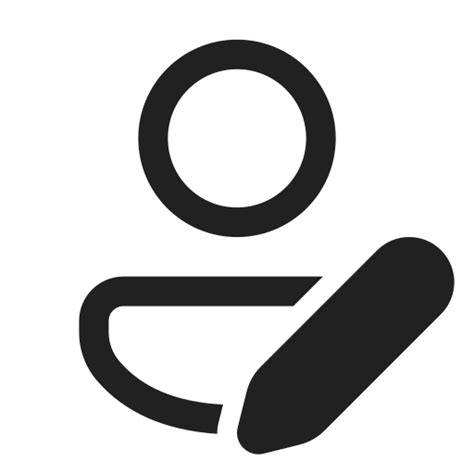 Person Edit Regular User Interface Gesture Icons