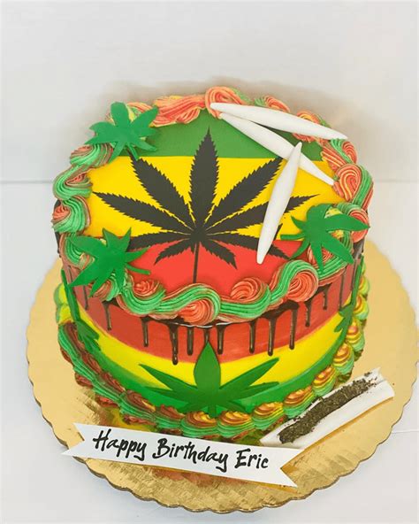 Cannabis Birthday Cake Ideas Images Pictures