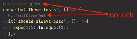 Typescript How To Run Mocha Tests From The VSCode Test Annotation