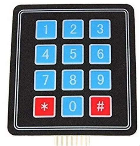 Self Adherence 12 Keys Membrane Switch Keypad At Rs 34 27 Piece In Pune