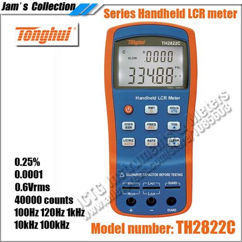 Th2822c Portátil De Th2822 Série Pro Lcr Meter 40000 Pontos Precisão