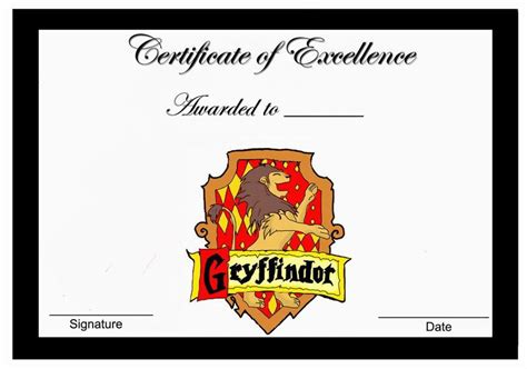 Free Printable Harry Potter Certificates TUTORE ORG Master Of Documents