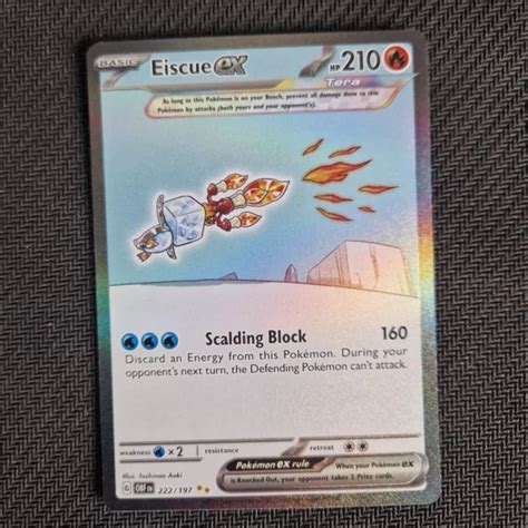 Pok Mon Tcg Eiscue Ex Sv Obsidian Flames Holo Special