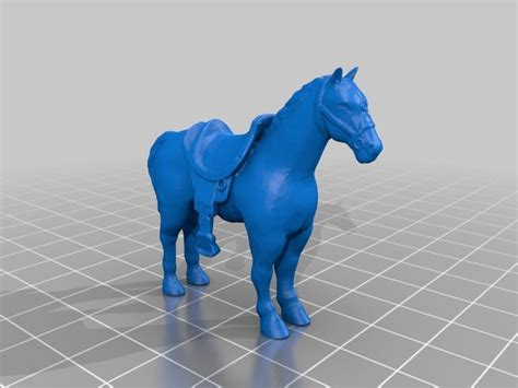 STL Datei Horses 28mm gaming kostenlos Modell für 3D Druck zum