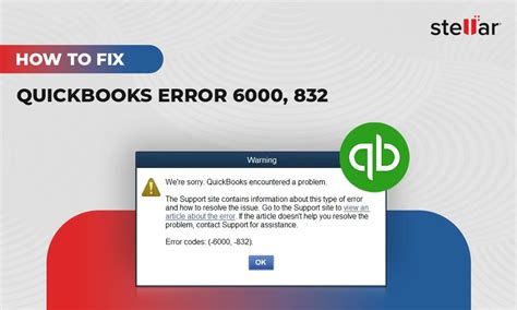 how to fix quickbooks error 6000 832