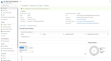 Azure Sql 관리형 인스턴스를 사용하는 방법