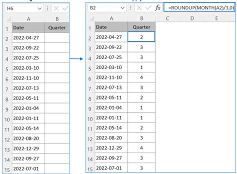 How To Calculate Quarter From Date In Excel Calculate Time In Excel