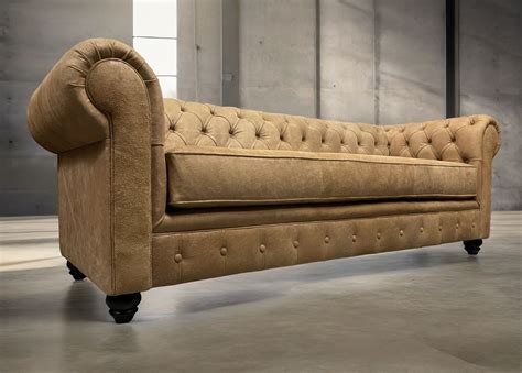 Sofas de Cuero Chesterfield Respaldo Recto Casa Sofa Sofás de Cuero