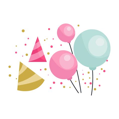 Happy Birthday Illustration Labels Suitable For Happy Birthday Labels