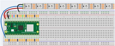 3 3 RGB LED Strip SunFounder Kepler Kit For Raspberry Pi Pico W 1 0