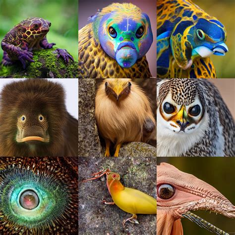 A Beautiful Evolved Creature With Many Biological Stable Diffusion