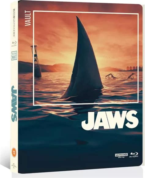 JAWS 1975 4K UHD Blu Ray UK FILM VAULT STEELBOOK Limited Ed