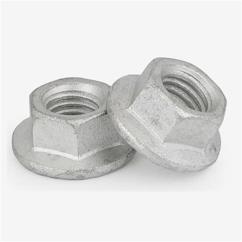 Hot Dip Galvanized Hex Flange Nuts Din Panda Fastener