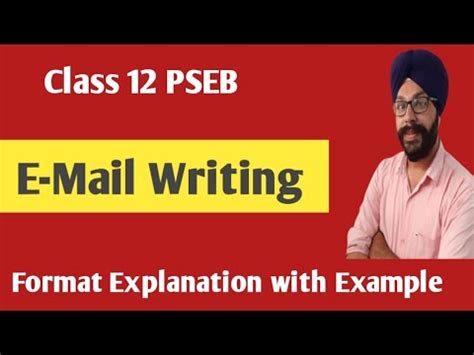 Email Writing Class 12 English Pseb 12th Class Email Format General