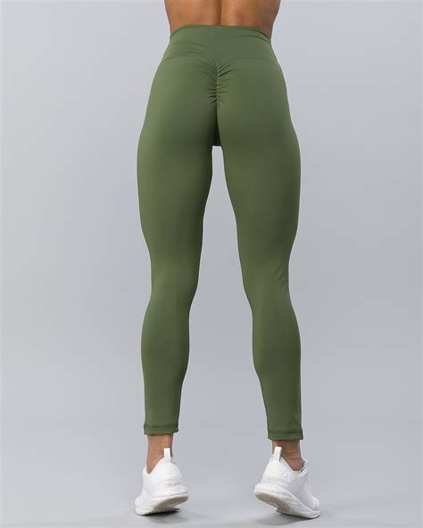 Abs2b Fitness Regular Rise Leggings Army Green Tightsno
