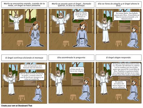 Historieta de la Anunciación Storyboard by 64b95b1e