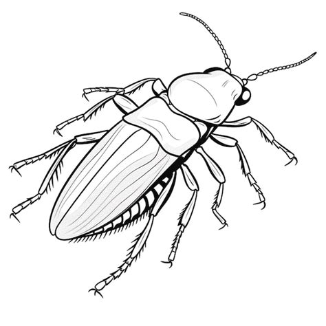 Página para colorear de insectos Foto Premium